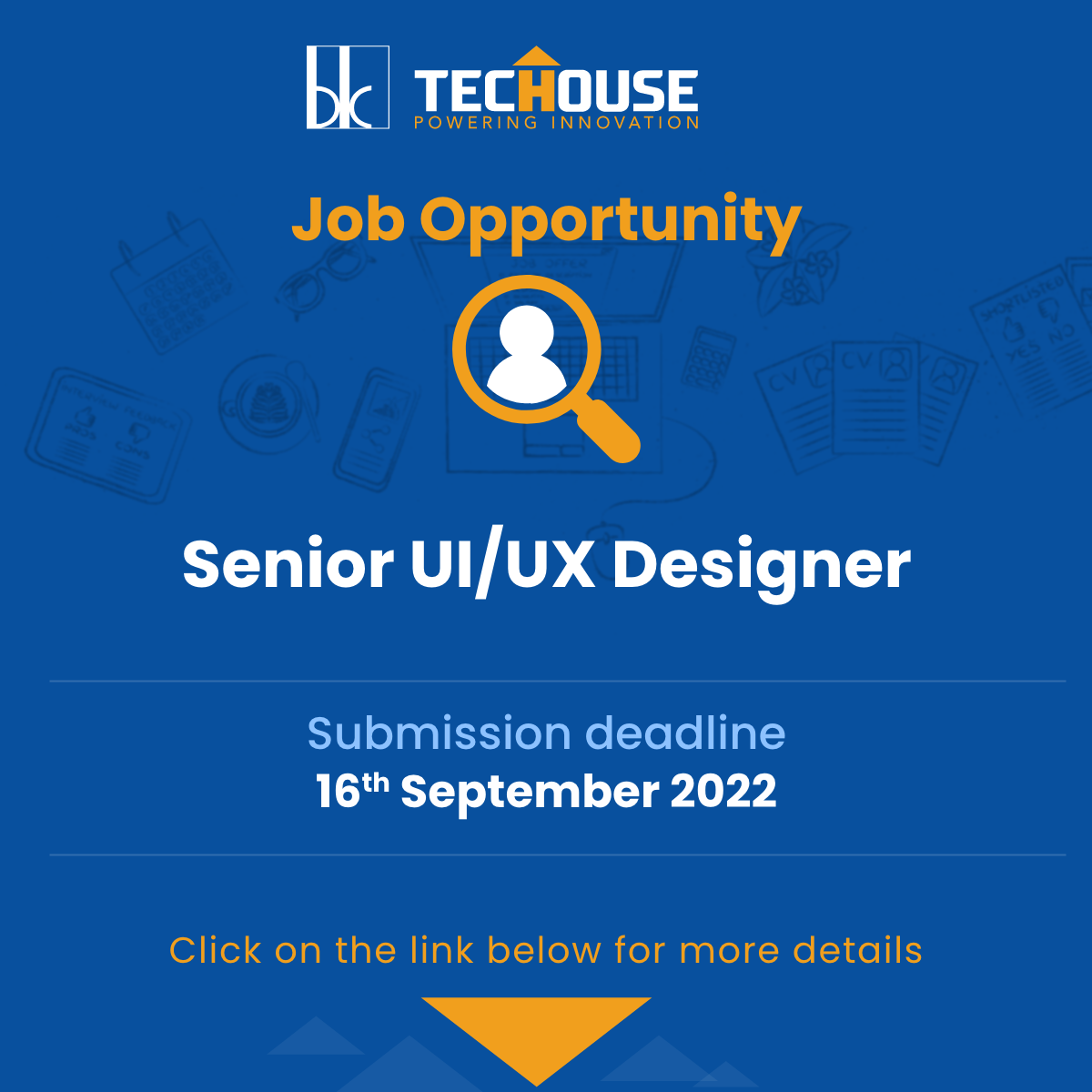 Job Offer: Senior UI/UX Designer - BK Techouse Website